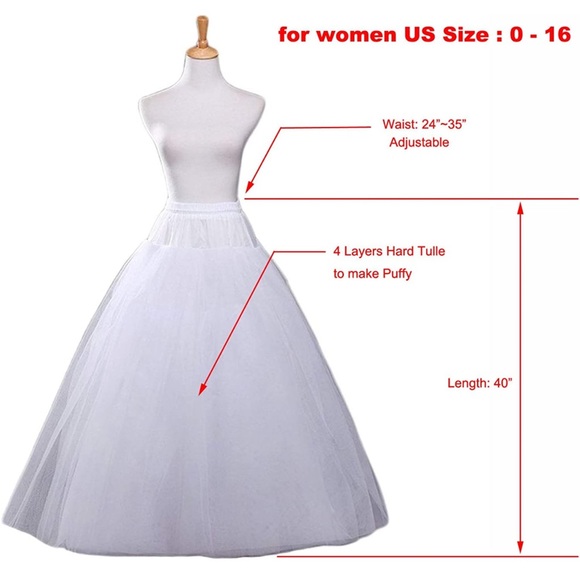 Skirts | Aline Hoopless Petticoat Crinoline Underskirt Slips For ...